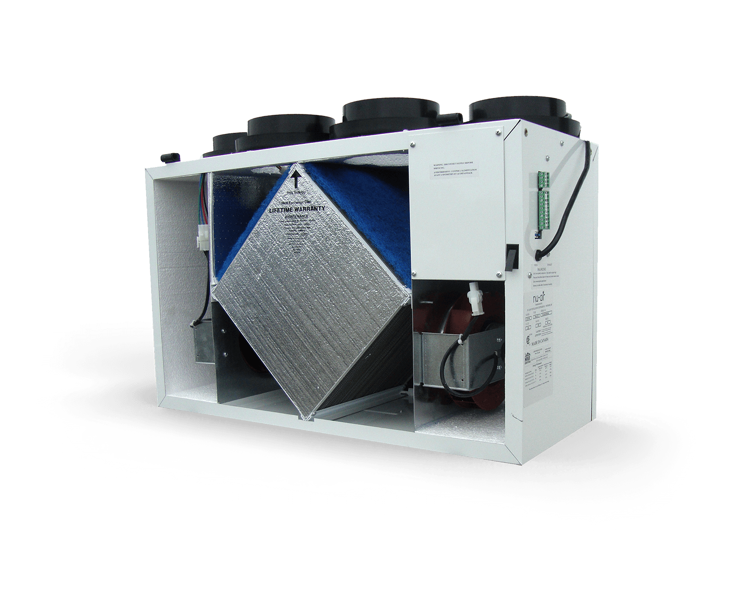 NU-AIR ES160 ERV - Residential Series - 112 CFM - Impressive Climate ...